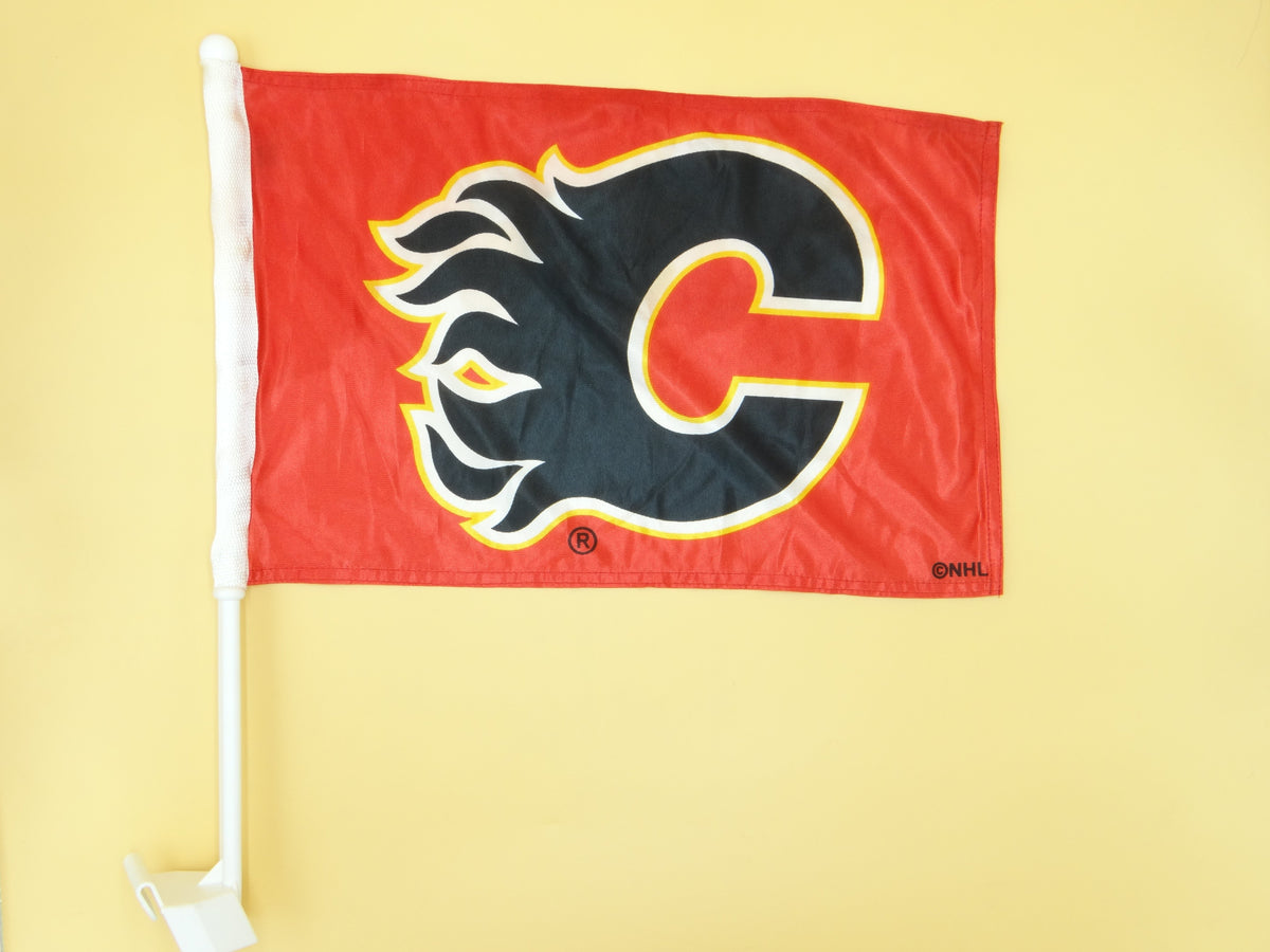 Calgary Flames Car Flag – Amana Trading US